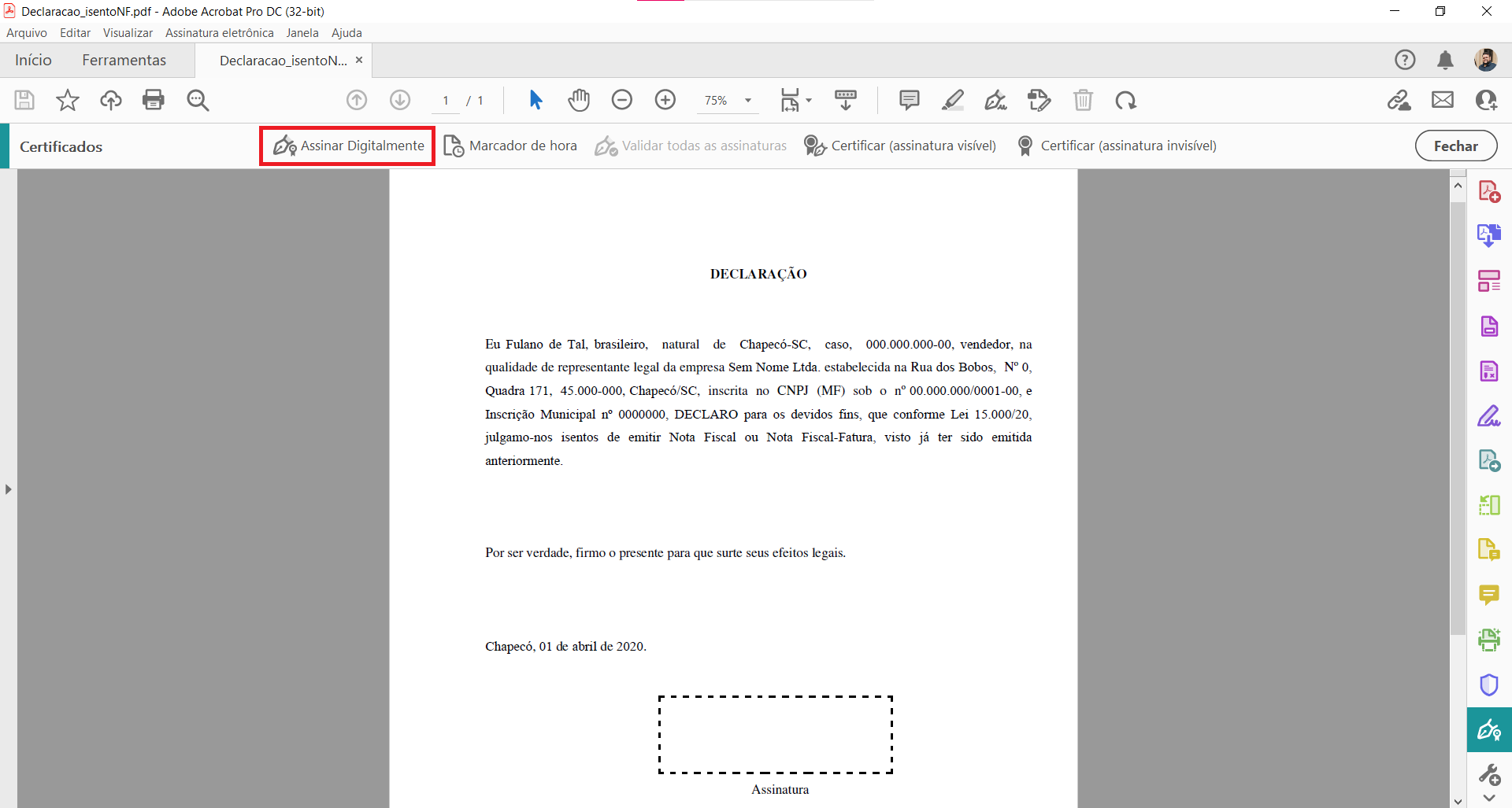 Como assinar documentos com Certificado Digital – Nosso Certificado